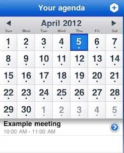 Use your iPad calendar app for note taking